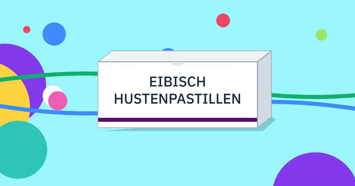 Symbolbild: Packung mit der Aufschrift EIBISCH HUSTENPASTILLEN (PZN 09748355) – Verfügbarkeit und Bezug in Apotheken in Frankfurt am Main