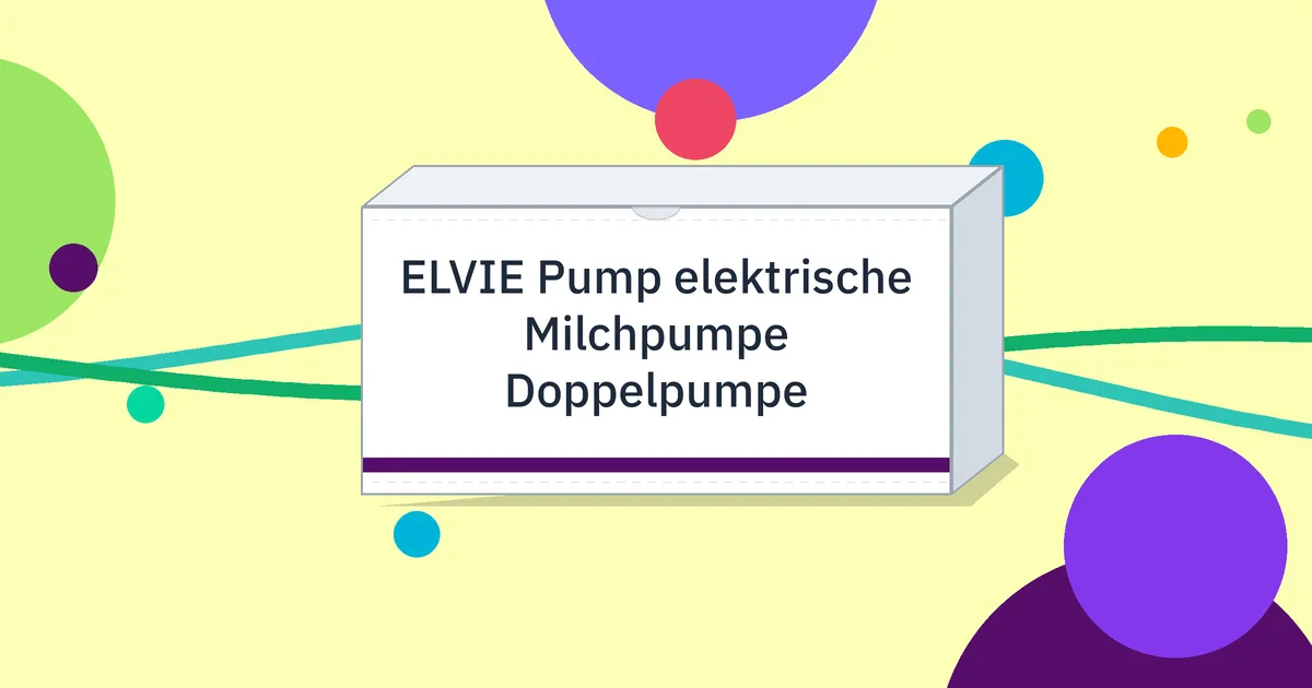 Symbolbild: Packung mit der Aufschrift ELVIE Pump elektrische Milchpumpe Doppelpumpe (PZN 18129444) – Verfügbarkeit und Bezug in Apotheken in Frankfurt am Main