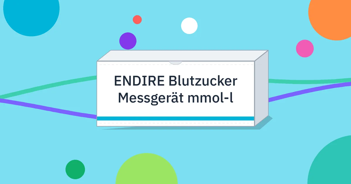 Symbolbild: Packung mit der Aufschrift ENDIRE Blutzucker Messgerät mmol-l (PZN 08879380) – Verfügbarkeit und Bezug in Apotheken in Frankfurt am Main