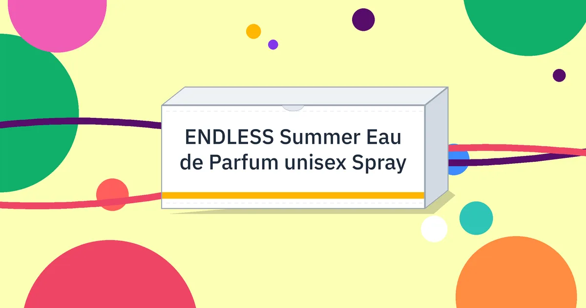 Symbolbild: Packung mit der Aufschrift ENDLESS Summer Eau de Parfum unisex Spray (PZN 18238179) – Verfügbarkeit und Bezug in Apotheken in Frankfurt am Main