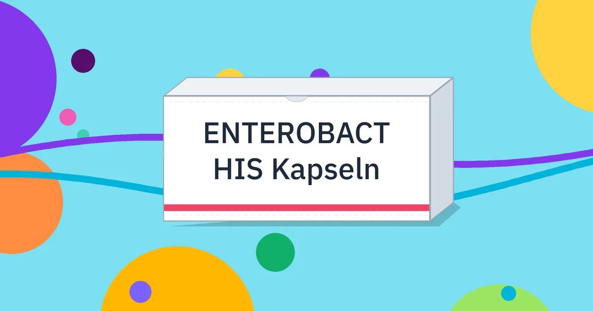 Symbolbild: Packung mit der Aufschrift ENTEROBACT HIS Kapseln (PZN 17935924) – Verfügbarkeit und Bezug in Apotheken in Frankfurt am Main