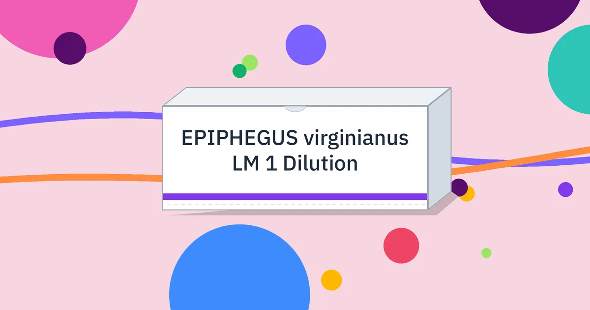 Symbolbild: Packung mit der Aufschrift EPIPHEGUS virginianus LM 1 Dilution (PZN 13472427) – Verfügbarkeit und Bezug in Apotheken in Frankfurt am Main