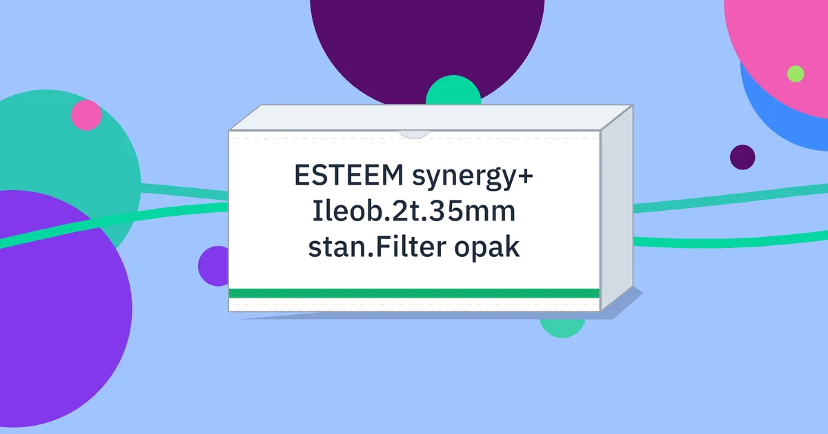 Symbolbild: Packung mit der Aufschrift ESTEEM synergy+ Ileob.2t.35mm stan.Filter opak (PZN 06461742) – Verfügbarkeit und Bezug in Apotheken in Frankfurt am Main