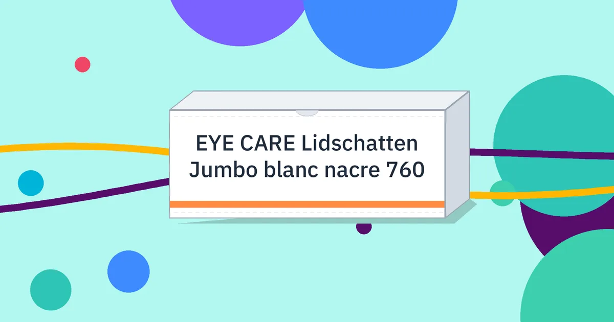 Symbolbild: Packung mit der Aufschrift EYE CARE Lidschatten Jumbo blanc nacre 760 (PZN 11058362) – Verfügbarkeit und Bezug in Apotheken in Frankfurt am Main