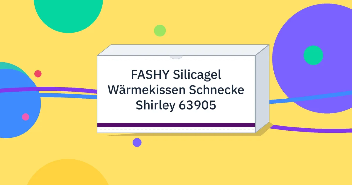 Symbolbild: Packung mit der Aufschrift FASHY Silicagel Wärmekissen Schnecke Shirley 63905 (PZN 14142672) – Verfügbarkeit und Bezug in Apotheken in Frankfurt am Main