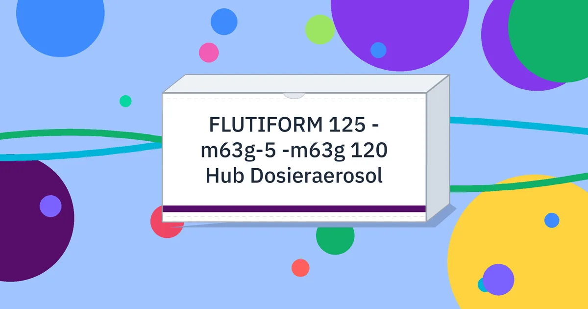 Symbolbild: Packung mit der Aufschrift FLUTIFORM 125 -m63g-5 -m63g 120 Hub Dosieraerosol (PZN 09101470) – Verfügbarkeit und Bezug in Apotheken in Frankfurt am Main