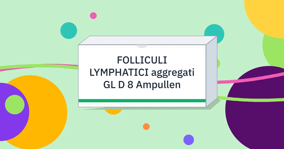 Symbolbild: Packung mit der Aufschrift FOLLICULI LYMPHATICI aggregati GL D 8 Ampullen (PZN 02876423) – Verfügbarkeit und Bezug in Apotheken in Frankfurt am Main
