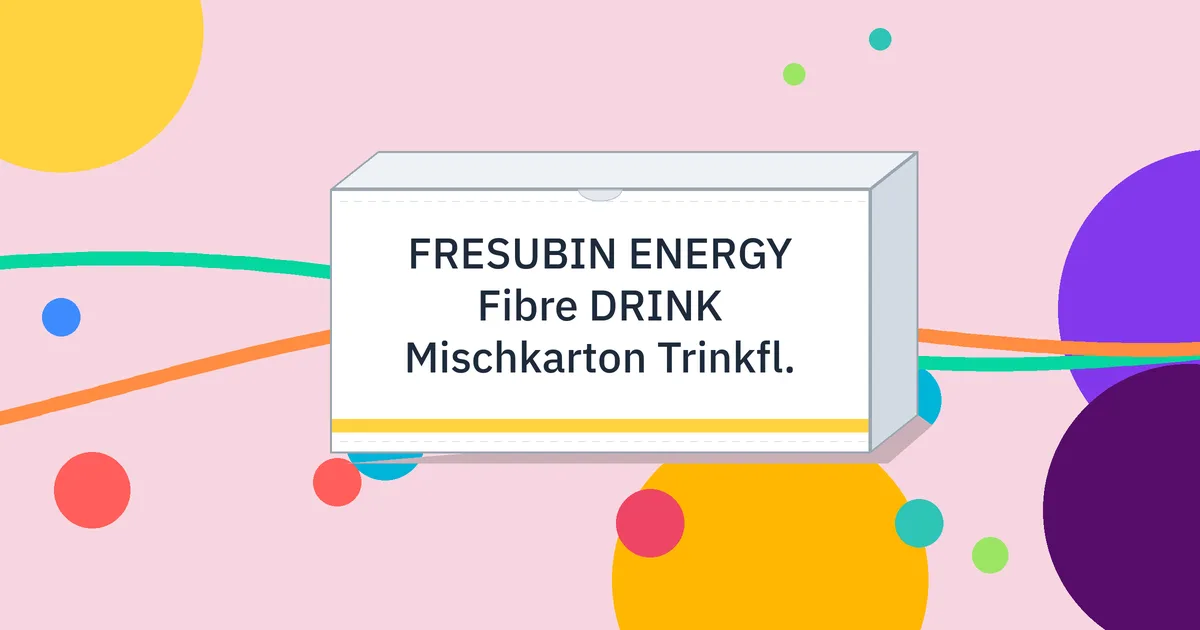 Symbolbild: Packung mit der Aufschrift FRESUBIN ENERGY Fibre DRINK Mischkarton Trinkfl. (PZN 04720719) – Verfügbarkeit und Bezug in Apotheken in Frankfurt am Main
