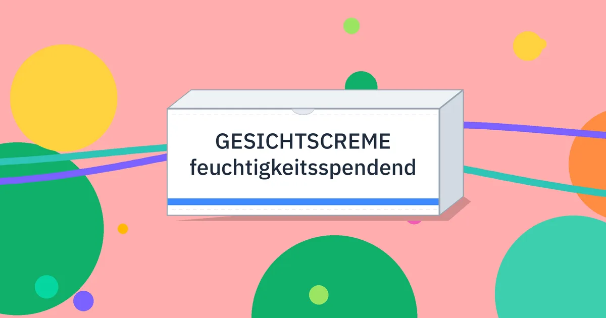 Symbolbild: Packung mit der Aufschrift GESICHTSCREME feuchtigkeitsspendend (PZN 18790020) – Verfügbarkeit und Bezug in Apotheken in Frankfurt am Main