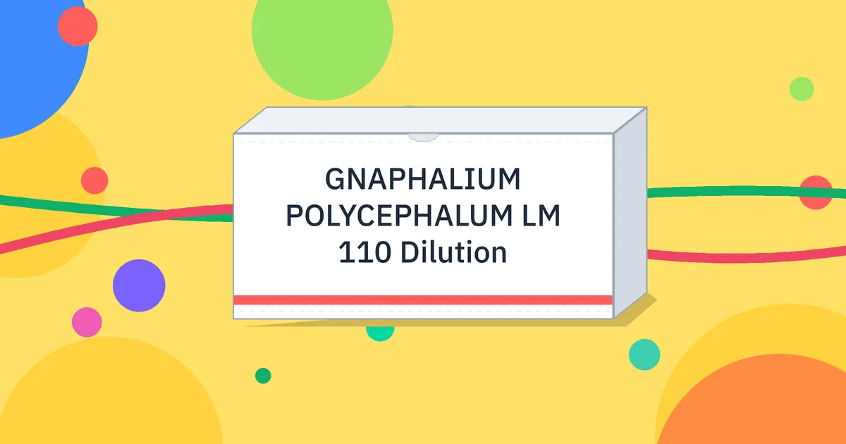 Symbolbild: Packung mit der Aufschrift GNAPHALIUM POLYCEPHALUM LM 110 Dilution (PZN 13545422) – Verfügbarkeit und Bezug in Apotheken in Frankfurt am Main