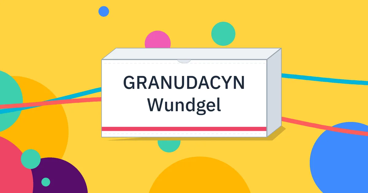 Symbolbild: Packung mit der Aufschrift GRANUDACYN Wundgel (PZN 17902445) – Verfügbarkeit und Bezug in Apotheken in Frankfurt am Main