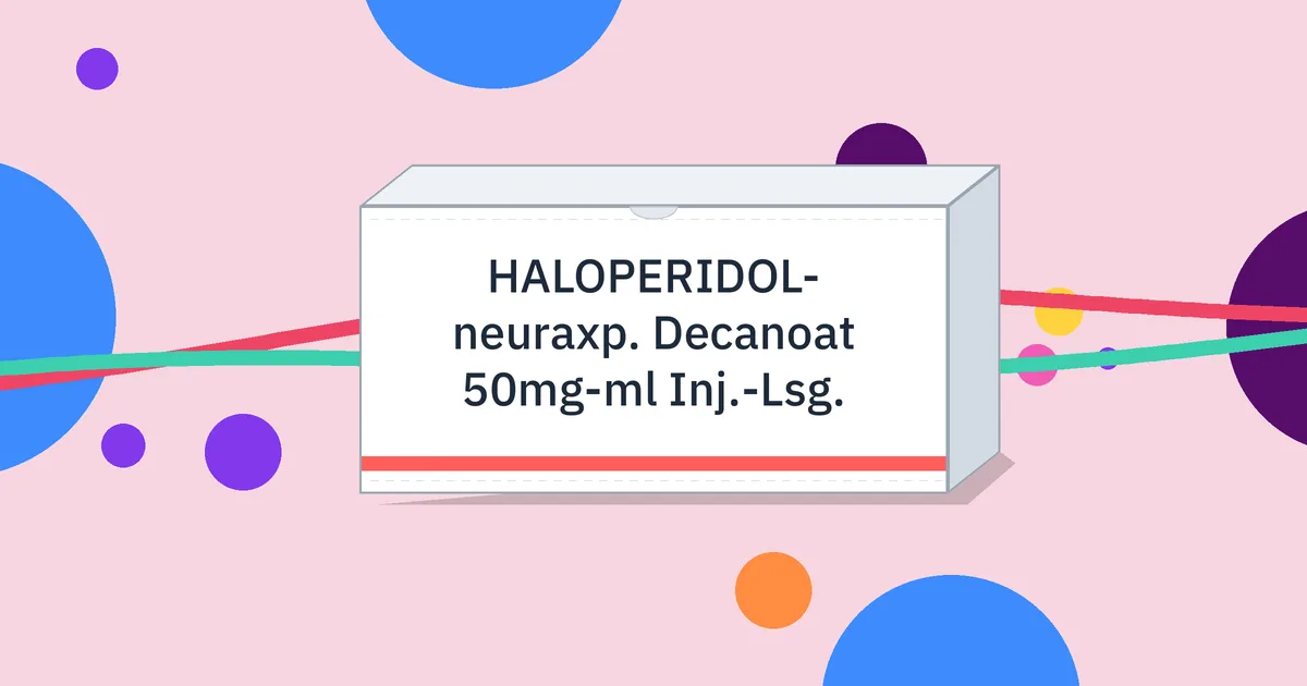 Symbolbild: Packung mit der Aufschrift HALOPERIDOL-neuraxp. Decanoat 50mg-ml Inj.-Lsg. (PZN 14240771) – Verfügbarkeit und Bezug in Apotheken in Frankfurt am Main
