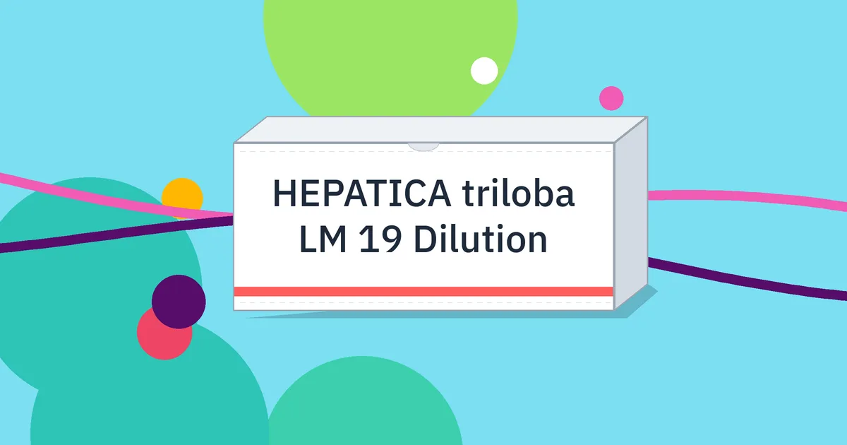 Symbolbild: Packung mit der Aufschrift HEPATICA triloba LM 19 Dilution (PZN 13552184) – Verfügbarkeit und Bezug in Apotheken in Frankfurt am Main