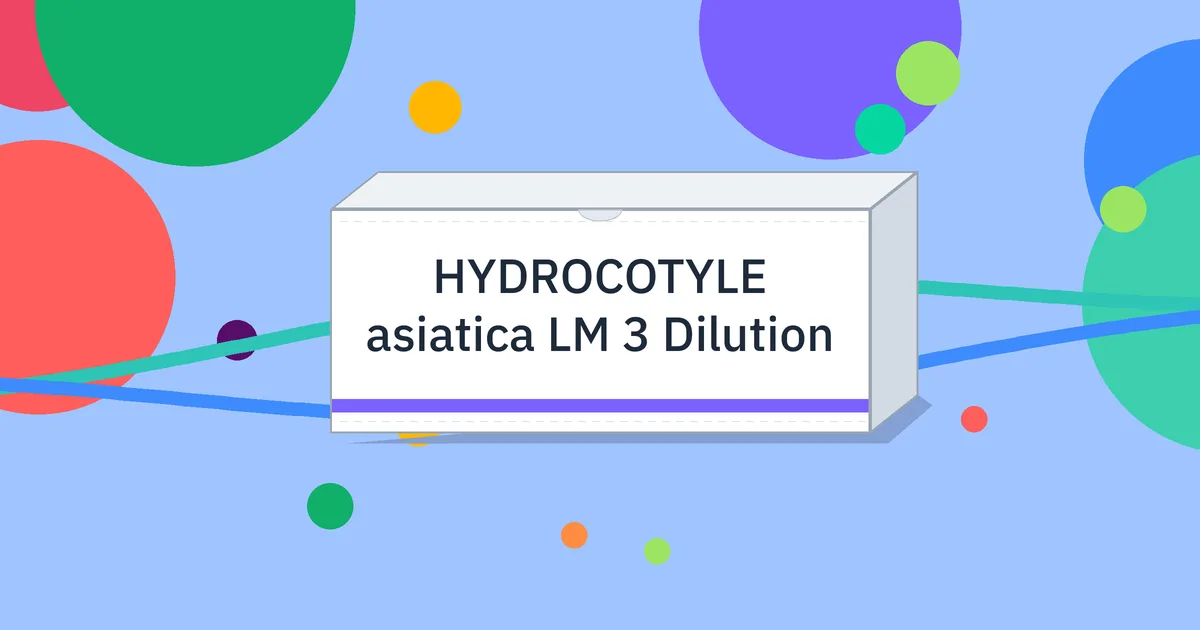 Symbolbild: Packung mit der Aufschrift HYDROCOTYLE asiatica LM 3 Dilution (PZN 13556650) – Verfügbarkeit und Bezug in Apotheken in Frankfurt am Main