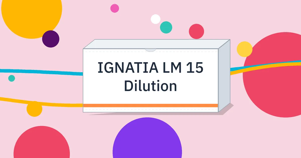 Symbolbild: Packung mit der Aufschrift IGNATIA LM 15 Dilution (PZN 12911706) – Verfügbarkeit und Bezug in Apotheken in Frankfurt am Main