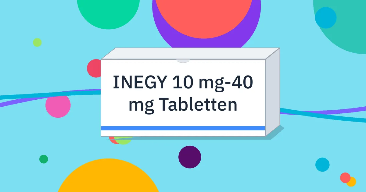 Symbolbild: Packung mit der Aufschrift INEGY 10 mg-40 mg Tabletten (PZN 05374136) – Verfügbarkeit und Bezug in Apotheken in Frankfurt am Main