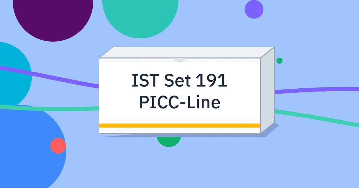 Symbolbild: Packung mit der Aufschrift IST Set 191 PICC-Line (PZN 17613528) – Verfügbarkeit und Bezug in Apotheken in Frankfurt am Main