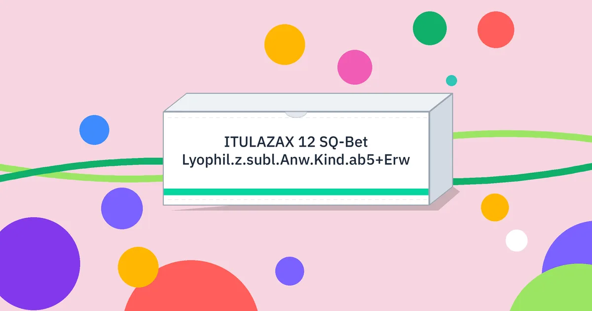 Symbolbild: Packung mit der Aufschrift ITULAZAX 12 SQ-Bet Lyophil.z.subl.Anw.Kind.ab5+Erw (PZN 20001125) – Verfügbarkeit und Bezug in Apotheken in Frankfurt am Main