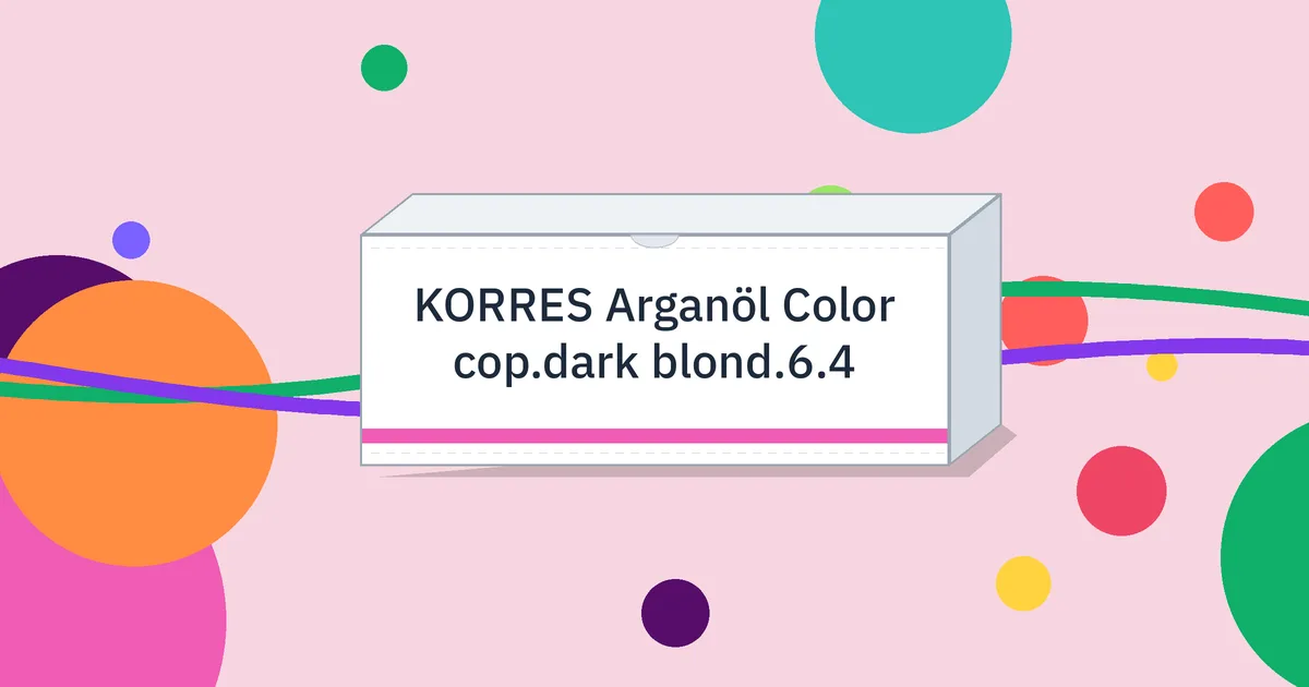 Symbolbild: Packung mit der Aufschrift KORRES Arganöl Color cop.dark blond.6.4 (PZN 12451392) – Verfügbarkeit und Bezug in Apotheken in Frankfurt am Main