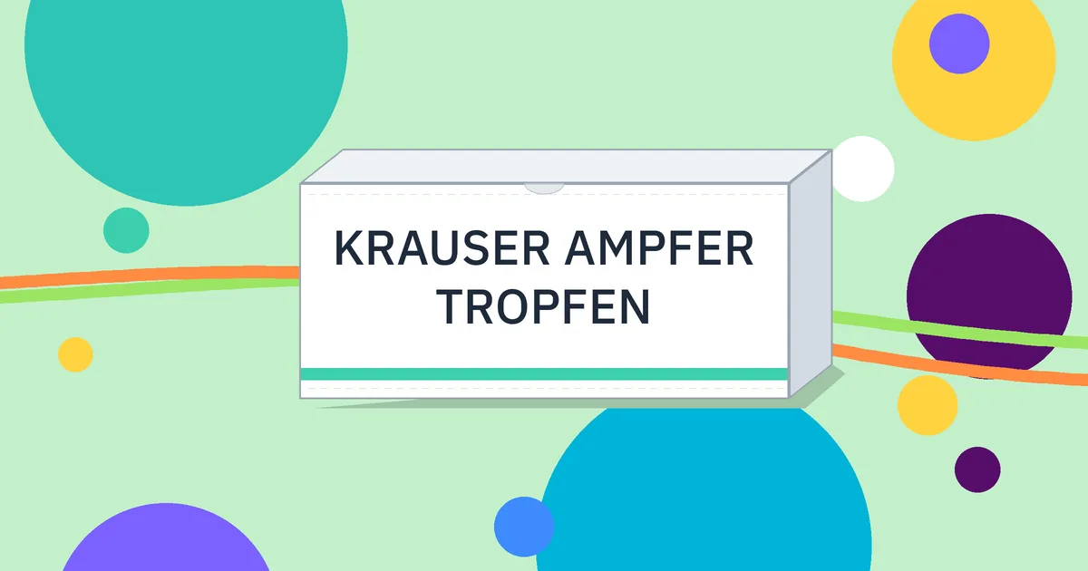 Symbolbild: Packung mit der Aufschrift KRAUSER AMPFER TROPFEN (PZN 15231107) – Verfügbarkeit und Bezug in Apotheken in Frankfurt am Main