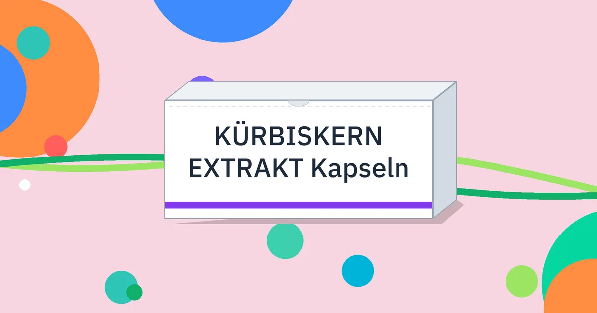 Symbolbild: Packung mit der Aufschrift KÜRBISKERN EXTRAKT Kapseln (PZN 17258145) – Verfügbarkeit und Bezug in Apotheken in Frankfurt am Main