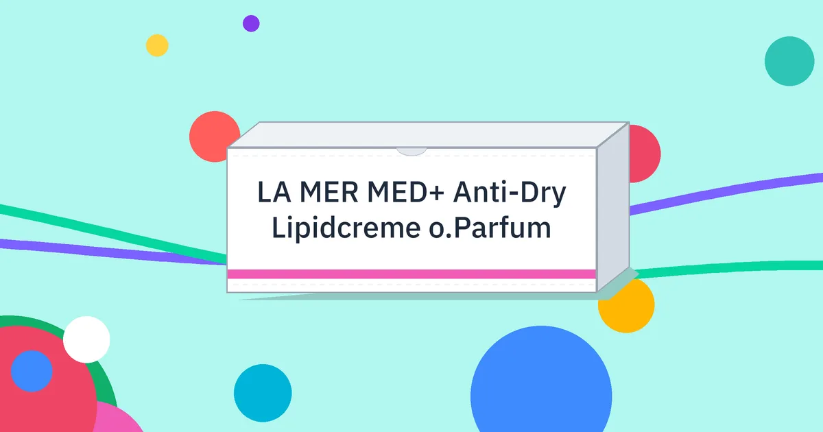 Symbolbild: Packung mit der Aufschrift LA MER MED+ Anti-Dry Lipidcreme o.Parfum (PZN 16061535) – Verfügbarkeit und Bezug in Apotheken in Frankfurt am Main