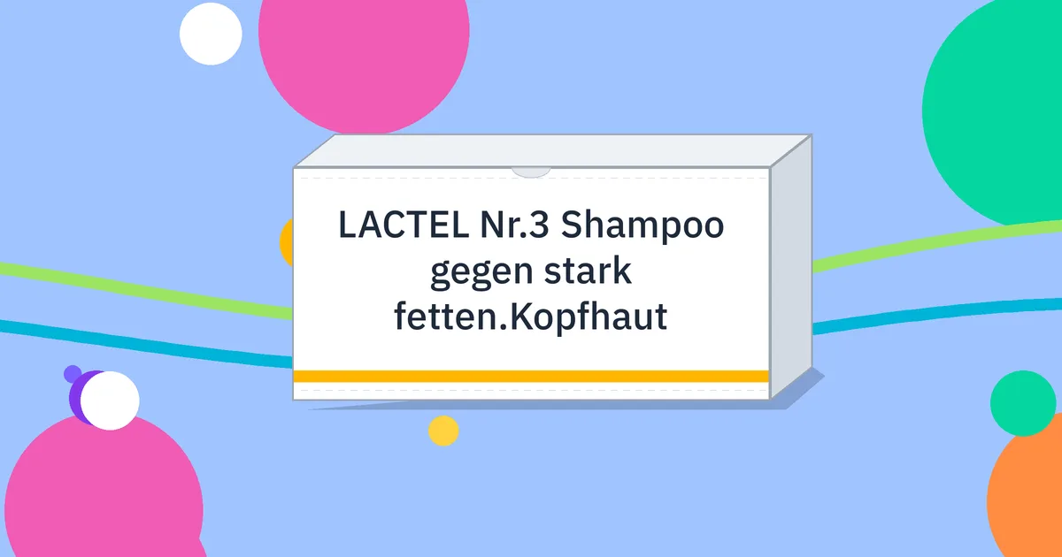 Symbolbild: Packung mit der Aufschrift LACTEL Nr.3 Shampoo gegen stark fetten.Kopfhaut (PZN 02858997) – Verfügbarkeit und Bezug in Apotheken in Frankfurt am Main