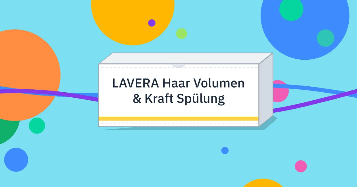 Symbolbild: Packung mit der Aufschrift LAVERA Haar Volumen & Kraft Spülung (PZN 16035816) – Verfügbarkeit und Bezug in Apotheken in Frankfurt am Main