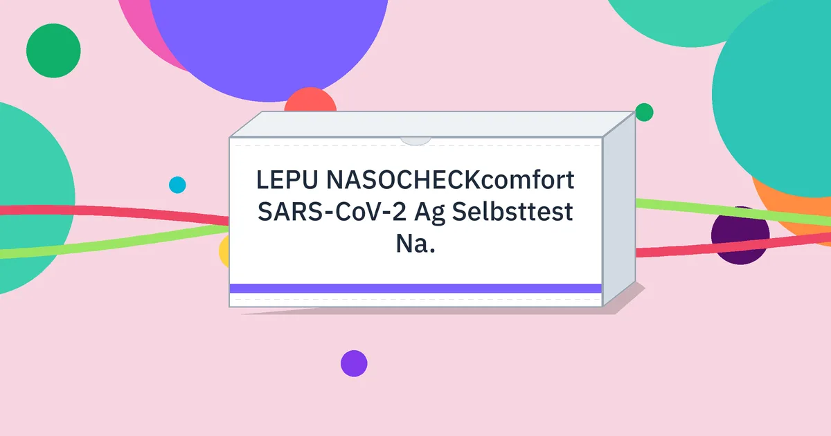 Symbolbild: Packung mit der Aufschrift LEPU NASOCHECKcomfort SARS-CoV-2 Ag Selbsttest Na. (PZN 17444468) – Verfügbarkeit und Bezug in Apotheken in Frankfurt am Main