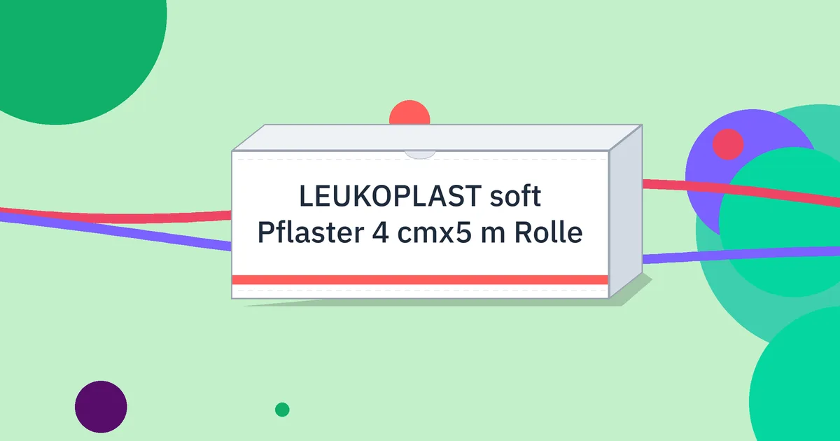 Symbolbild: Packung mit der Aufschrift LEUKOPLAST soft Pflaster 4 cmx5 m Rolle (PZN 14061979) – Verfügbarkeit und Bezug in Apotheken in Frankfurt am Main