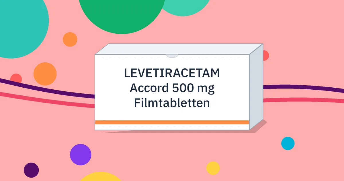 Symbolbild: Packung mit der Aufschrift LEVETIRACETAM Accord 500 mg Filmtabletten (PZN 17921000) – Verfügbarkeit und Bezug in Apotheken in Frankfurt am Main