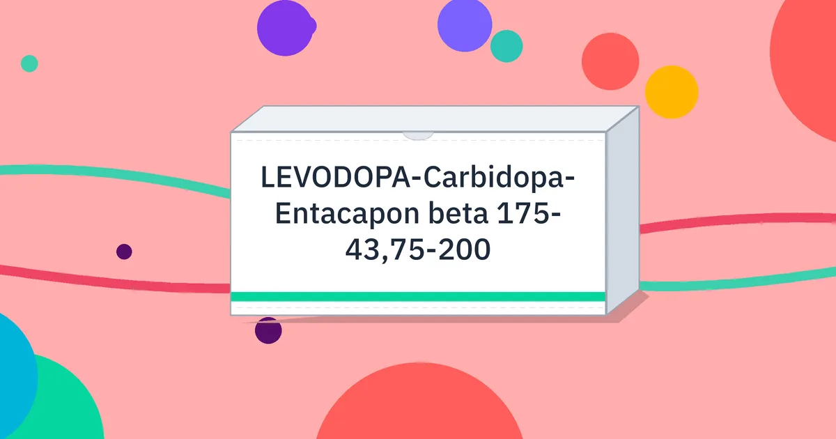 Symbolbild: Packung mit der Aufschrift LEVODOPA-Carbidopa-Entacapon beta 175-43,75-200 (PZN 10324689) – Verfügbarkeit und Bezug in Apotheken in Frankfurt am Main