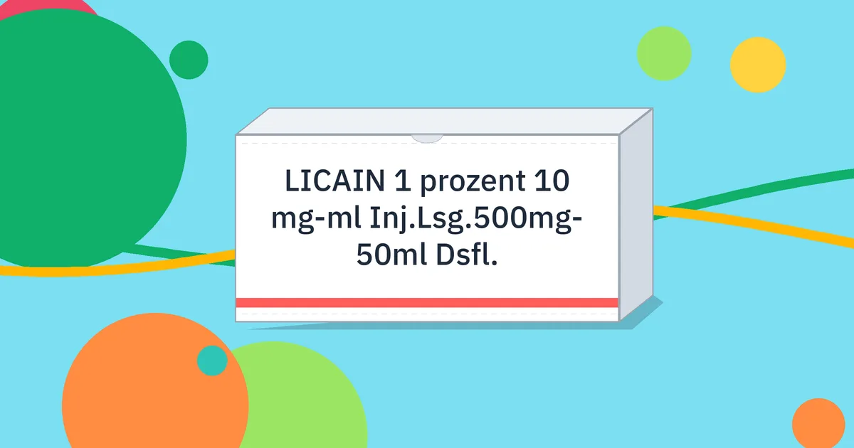 Symbolbild: Packung mit der Aufschrift LICAIN 1 prozent 10 mg-ml Inj.Lsg.500mg-50ml Dsfl. (PZN 11008298) – Verfügbarkeit und Bezug in Apotheken in Frankfurt am Main
