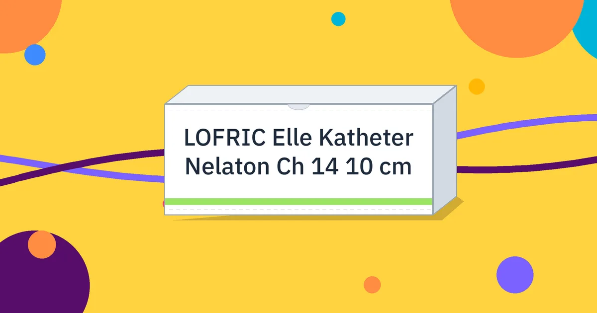 Symbolbild: Packung mit der Aufschrift LOFRIC Elle Katheter Nelaton Ch 14 10 cm (PZN 16756237) – Verfügbarkeit und Bezug in Apotheken in Frankfurt am Main