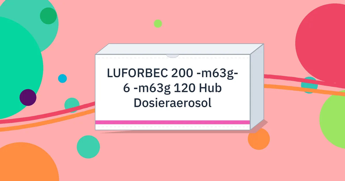 Symbolbild: Packung mit der Aufschrift LUFORBEC 200 -m63g-6 -m63g 120 Hub Dosieraerosol (PZN 19408005) – Verfügbarkeit und Bezug in Apotheken in Frankfurt am Main