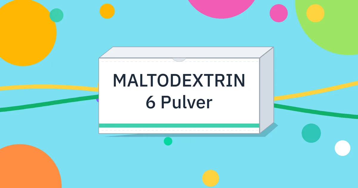 Symbolbild: Packung mit der Aufschrift MALTODEXTRIN 6 Pulver (PZN 04096505) – Verfügbarkeit und Bezug in Apotheken in Frankfurt am Main