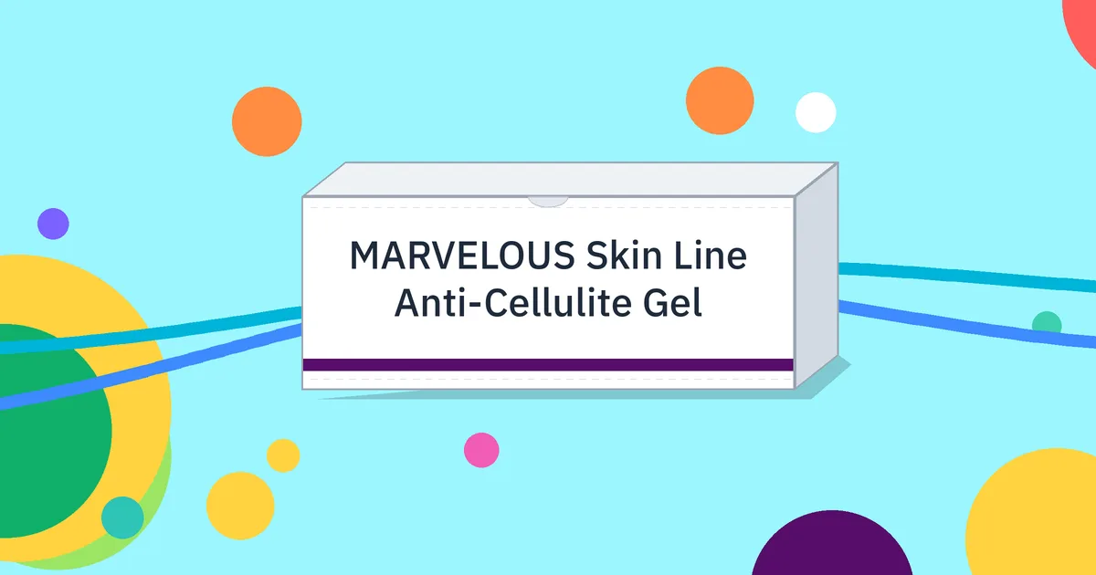 Symbolbild: Packung mit der Aufschrift MARVELOUS Skin Line Anti-Cellulite Gel (PZN 15241034) – Verfügbarkeit und Bezug in Apotheken in Frankfurt am Main