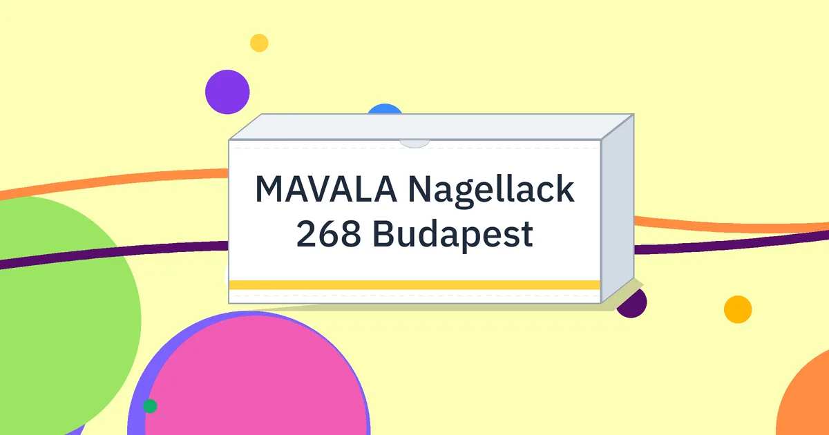 Symbolbild: Packung mit der Aufschrift MAVALA Nagellack 268 Budapest (PZN 12457561) – Verfügbarkeit und Bezug in Apotheken in Frankfurt am Main