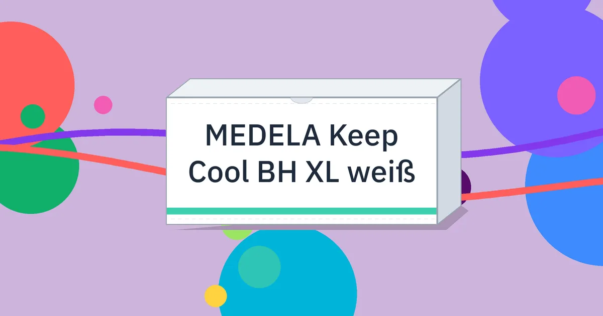 Symbolbild: Packung mit der Aufschrift MEDELA Keep Cool BH XL weiß (PZN 18269263) – Verfügbarkeit und Bezug in Apotheken in Frankfurt am Main