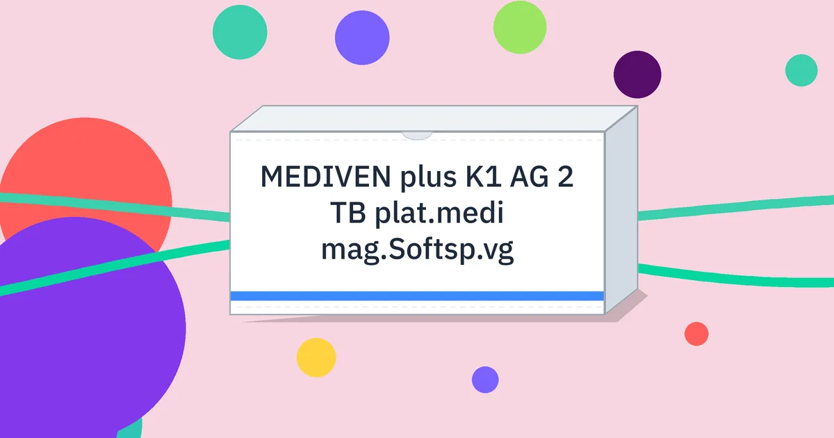 Symbolbild: Packung mit der Aufschrift MEDIVEN plus K1 AG 2 TB plat.medi mag.Softsp.vg (PZN 15060350) – Verfügbarkeit und Bezug in Apotheken in Frankfurt am Main