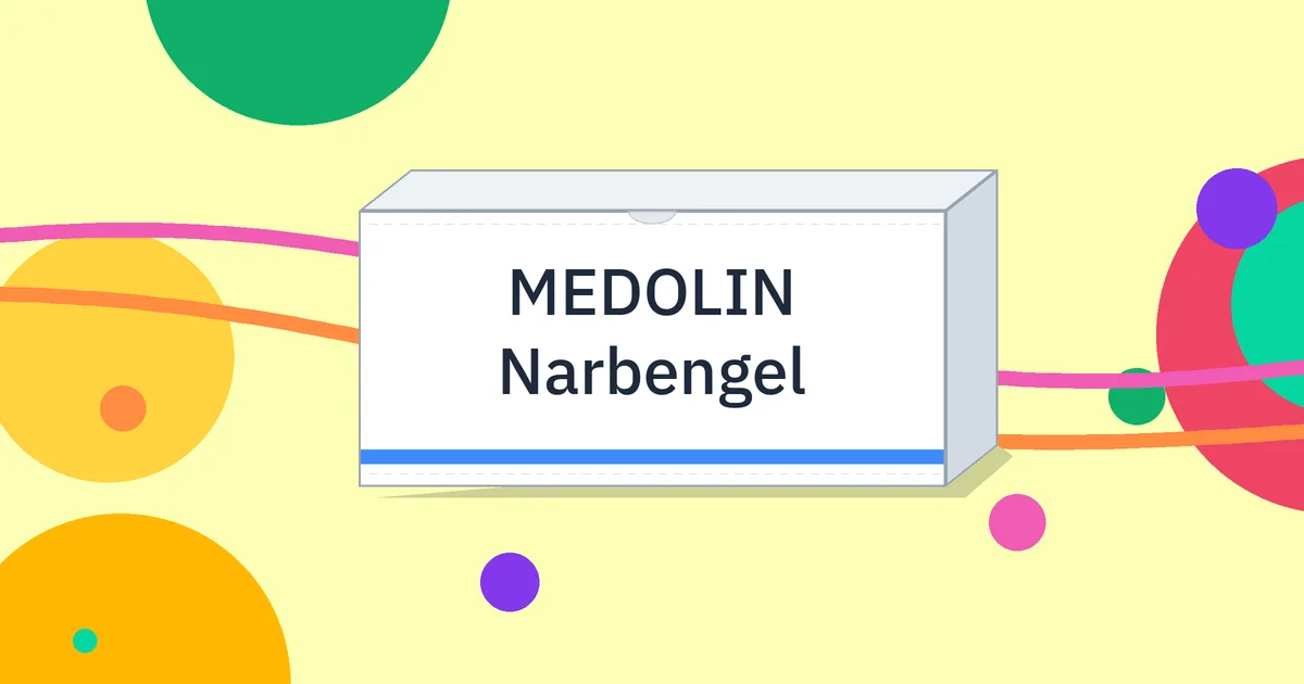 Symbolbild: Packung mit der Aufschrift MEDOLIN Narbengel (PZN 19107404) – Verfügbarkeit und Bezug in Apotheken in Frankfurt am Main