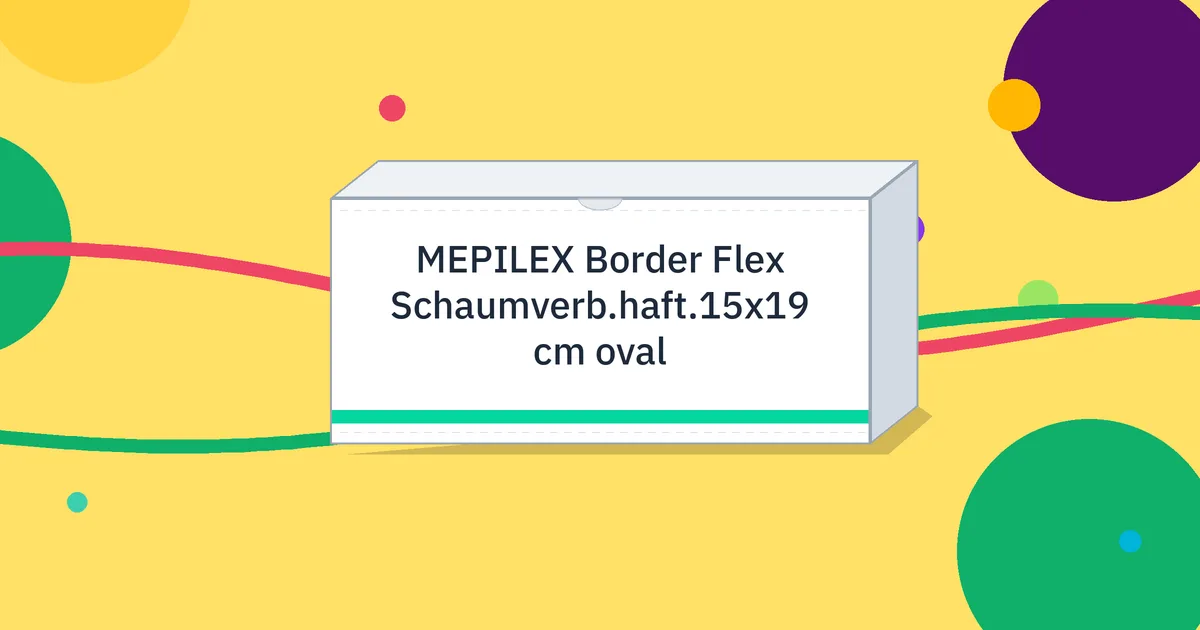 Symbolbild: Packung mit der Aufschrift MEPILEX Border Flex Schaumverb.haft.15x19 cm oval (PZN 11639308) – Verfügbarkeit und Bezug in Apotheken in Frankfurt am Main