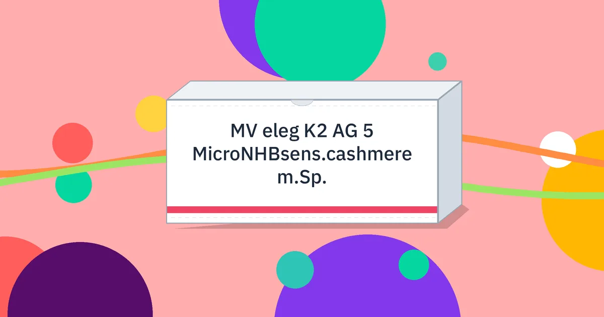 Symbolbild: Packung mit der Aufschrift MV eleg K2 AG 5 MicroNHBsens.cashmere m.Sp. (PZN 15723483) – Verfügbarkeit und Bezug in Apotheken in Frankfurt am Main