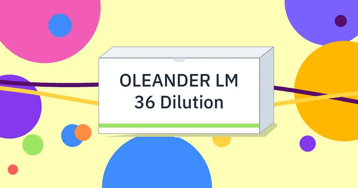 Symbolbild: Packung mit der Aufschrift OLEANDER LM 36 Dilution (PZN 12971430) – Verfügbarkeit und Bezug in Apotheken in Frankfurt am Main