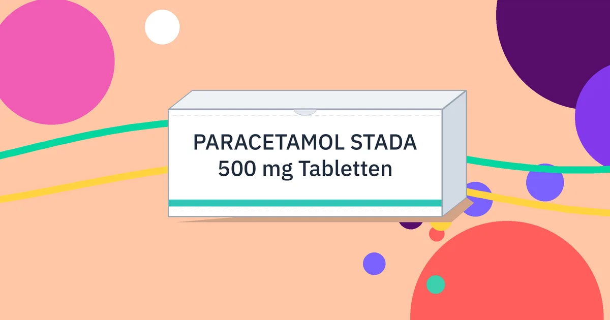 Symbolbild: Packung mit der Aufschrift PARACETAMOL STADA 500 mg Tabletten (PZN 04860426) – Verfügbarkeit und Bezug in Apotheken in Frankfurt am Main