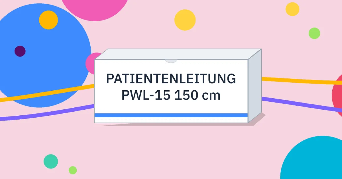 Symbolbild: Packung mit der Aufschrift PATIENTENLEITUNG PWL-15 150 cm (PZN 12802727) – Verfügbarkeit und Bezug in Apotheken in Frankfurt am Main
