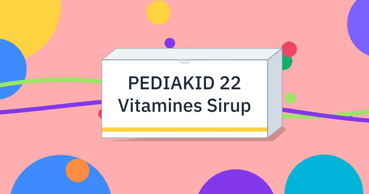 Symbolbild: Packung mit der Aufschrift PEDIAKID 22 Vitamines Sirup (PZN 15388091) – Verfügbarkeit und Bezug in Apotheken in Frankfurt am Main