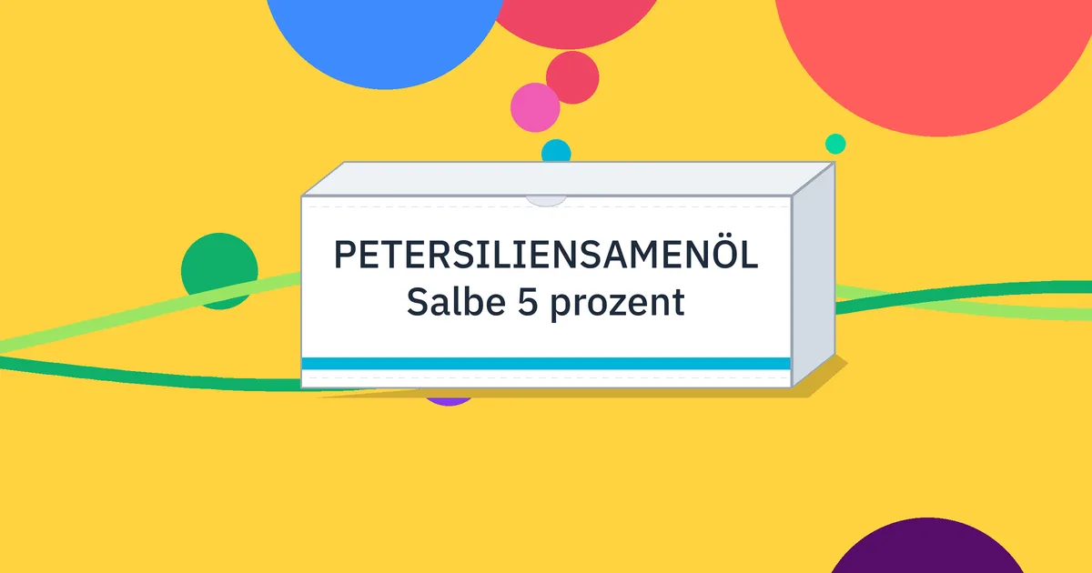 Symbolbild: Packung mit der Aufschrift PETERSILIENSAMENÖL Salbe 5 prozent (PZN 16761801) – Verfügbarkeit und Bezug in Apotheken in Frankfurt am Main