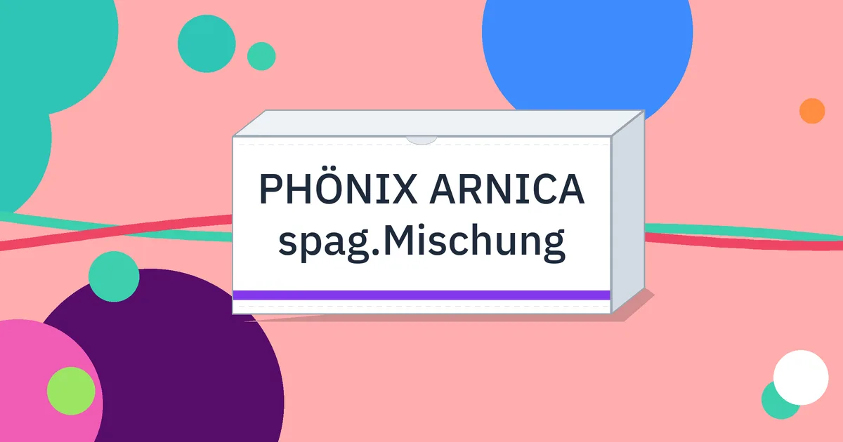 Symbolbild: Packung mit der Aufschrift PHÖNIX ARNICA spag.Mischung (PZN 04223004) – Verfügbarkeit und Bezug in Apotheken in Frankfurt am Main