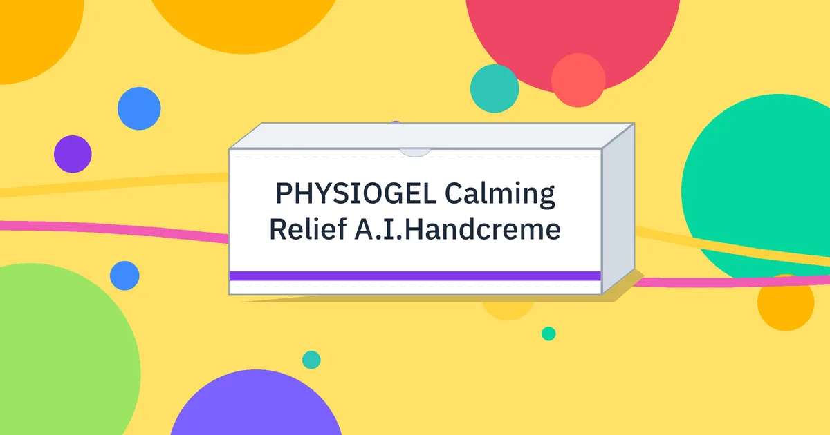 Symbolbild: Packung mit der Aufschrift PHYSIOGEL Calming Relief A.I.Handcreme (PZN 17418063) – Verfügbarkeit und Bezug in Apotheken in Frankfurt am Main